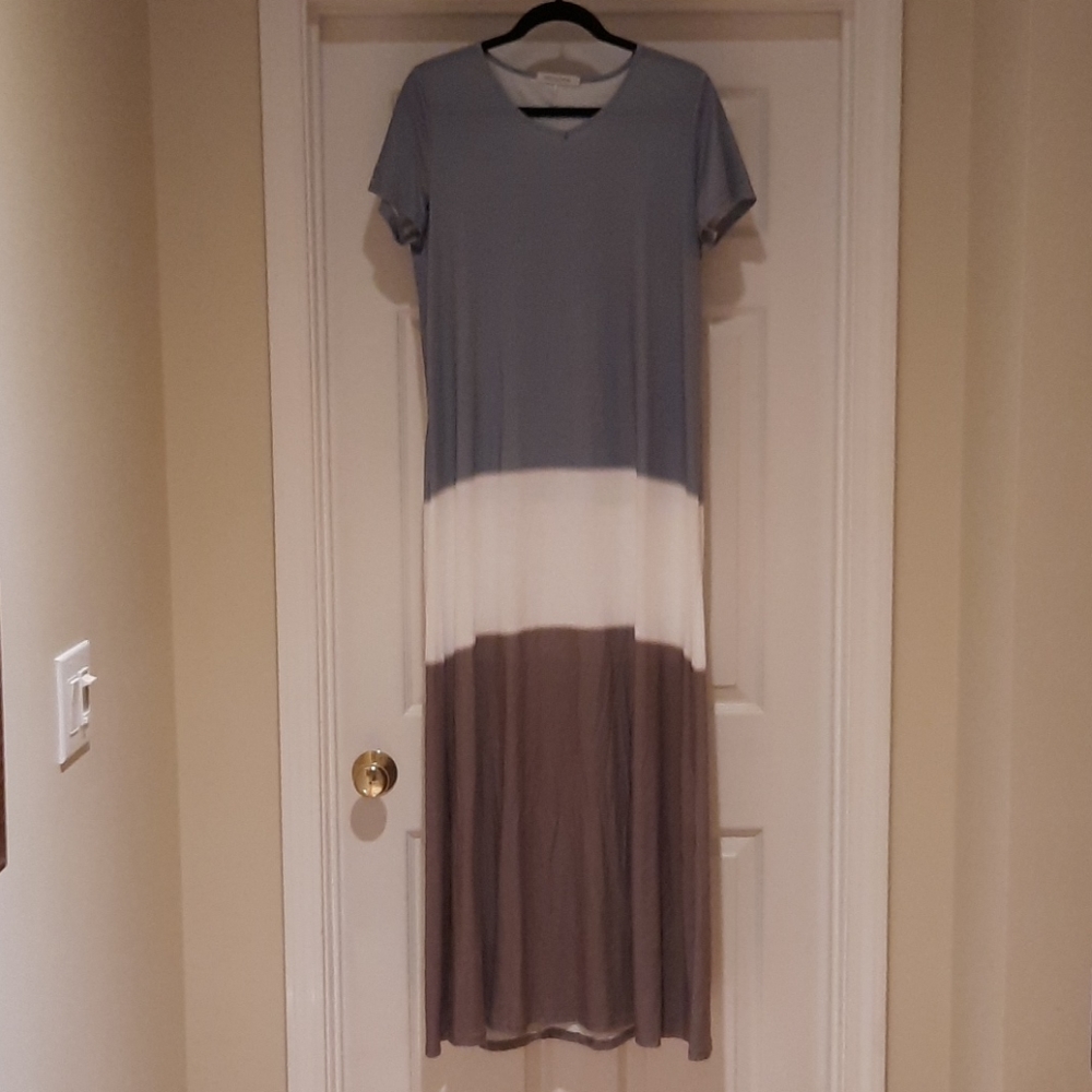 Misslook Colorblock Maxi Dress - Gem